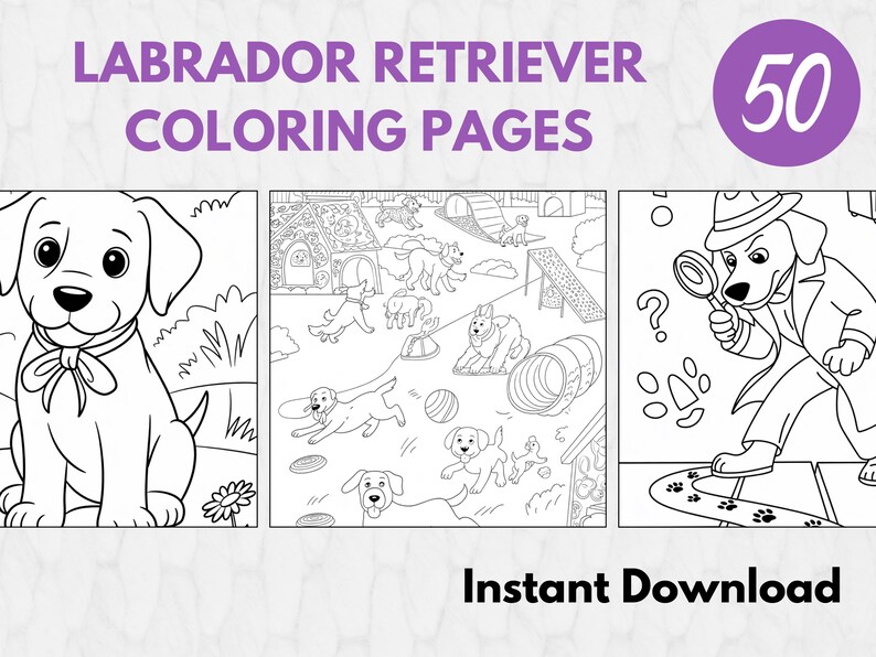 50 Retriever Puppy Coloring Pages | Christmas Dog, Kids, Adults ...