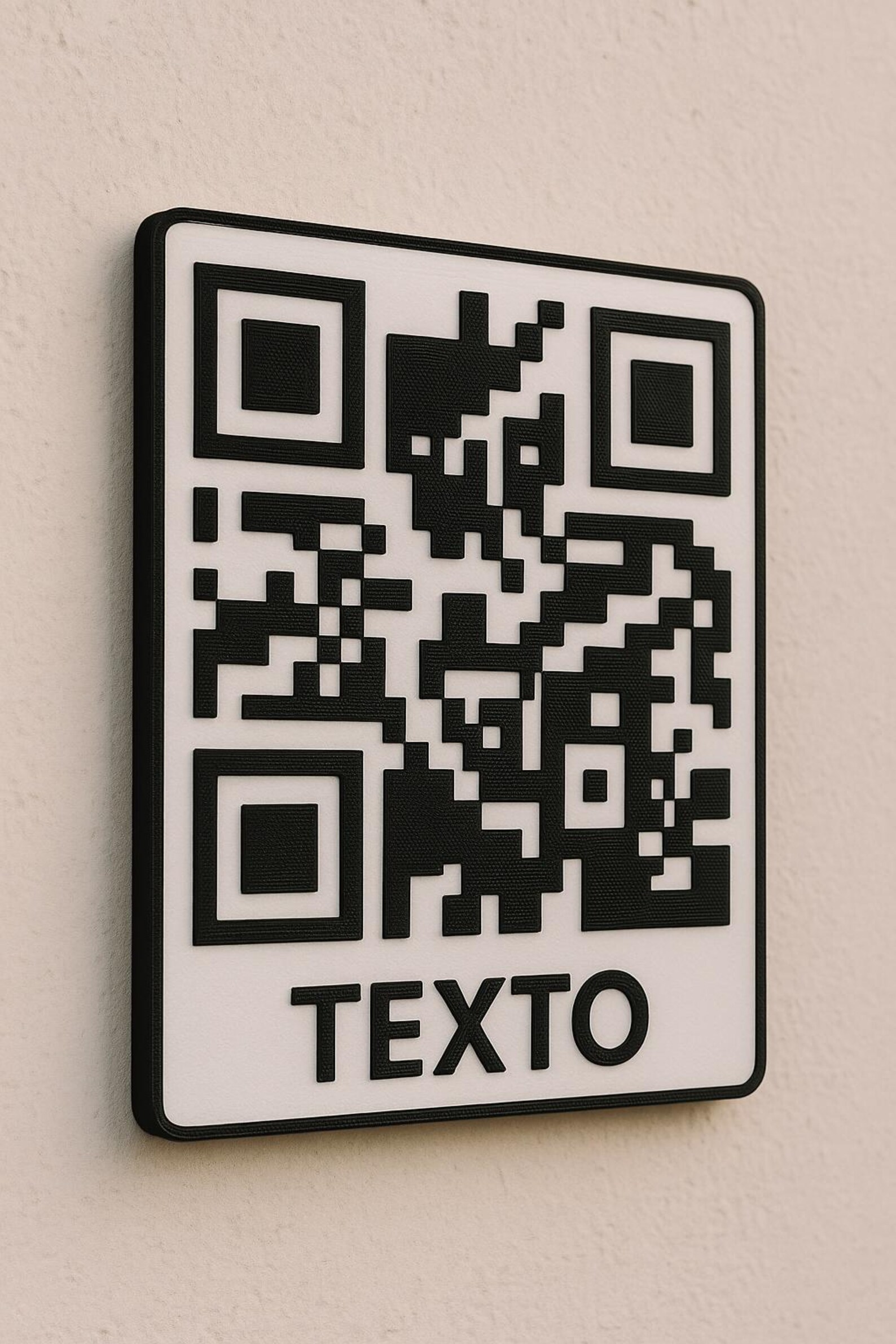 Large QR Code + TEXT - Etsy