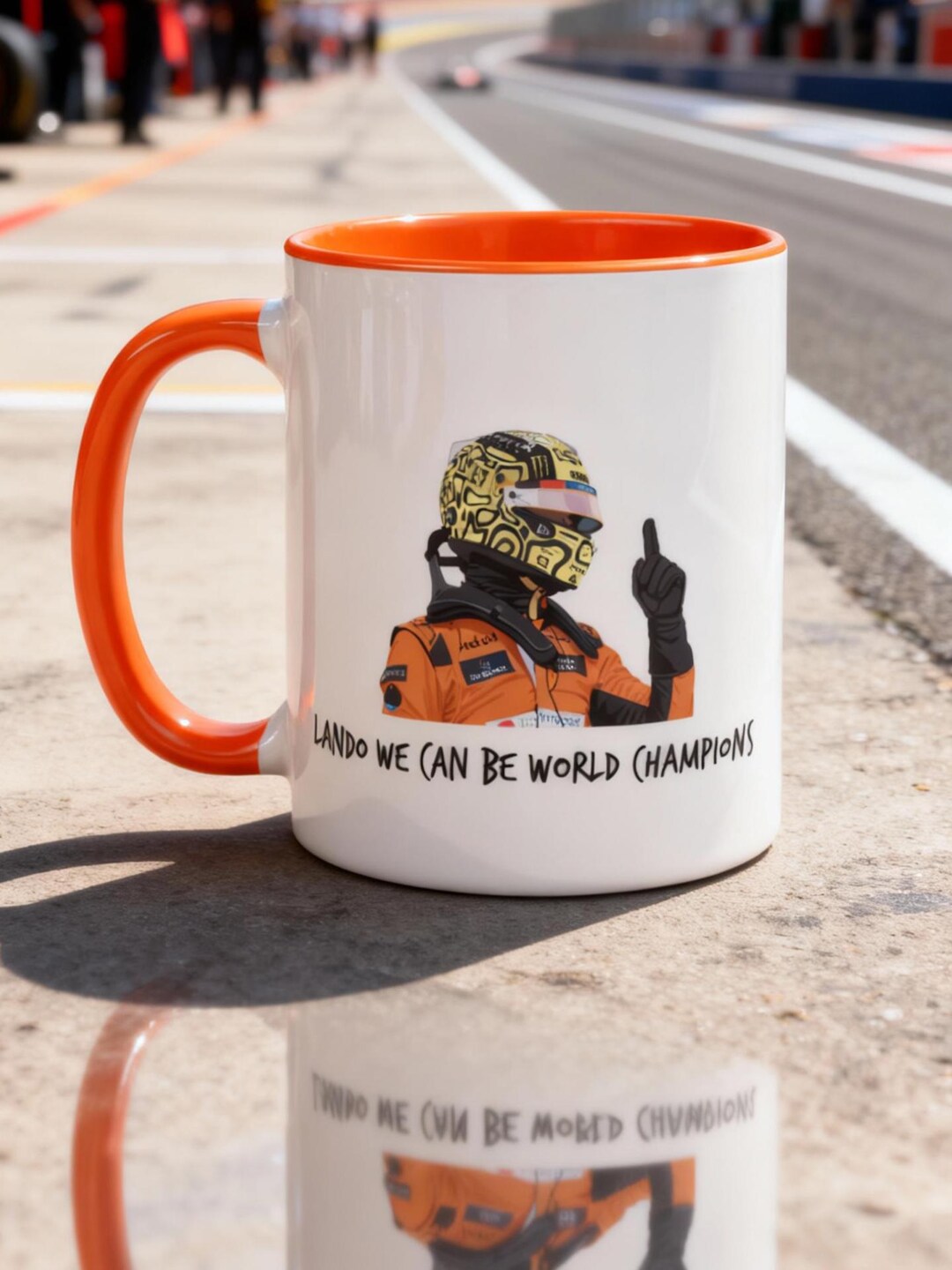 Lando Norris Mug, Mclaren, Formula 1 World Champion Mug With Color ...