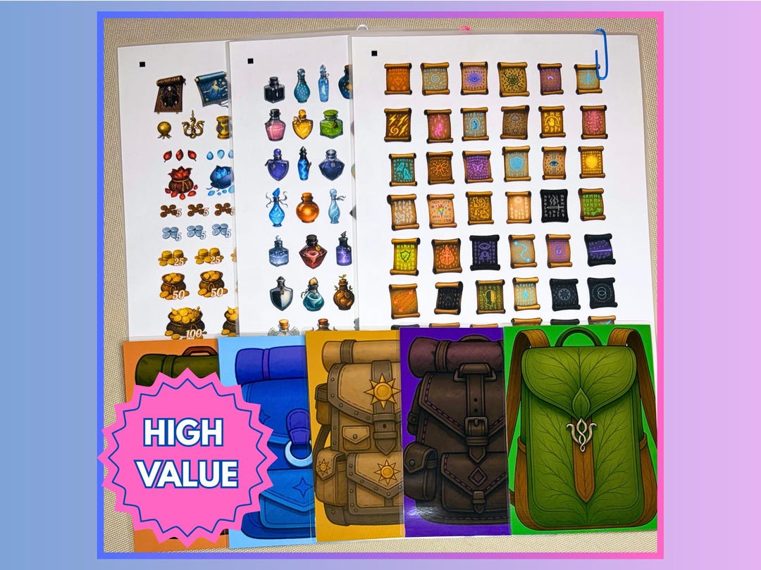 Reusable Inventory Tokens for Rpgs - Consumables Bundle - Potions ...