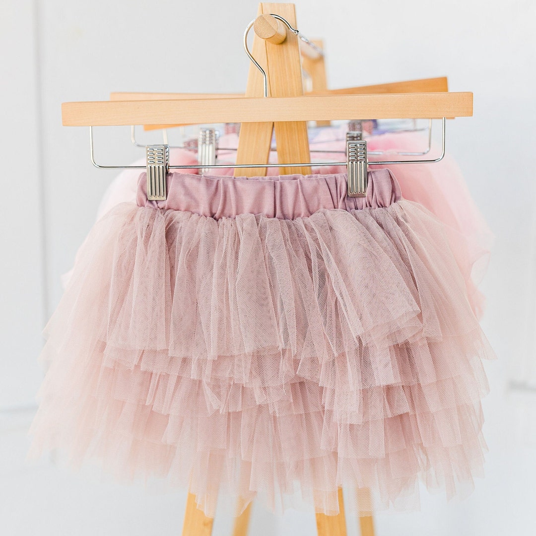 Latte Brown Tutu: Stacked Tulle Birthday Girl Skirt - Etsy