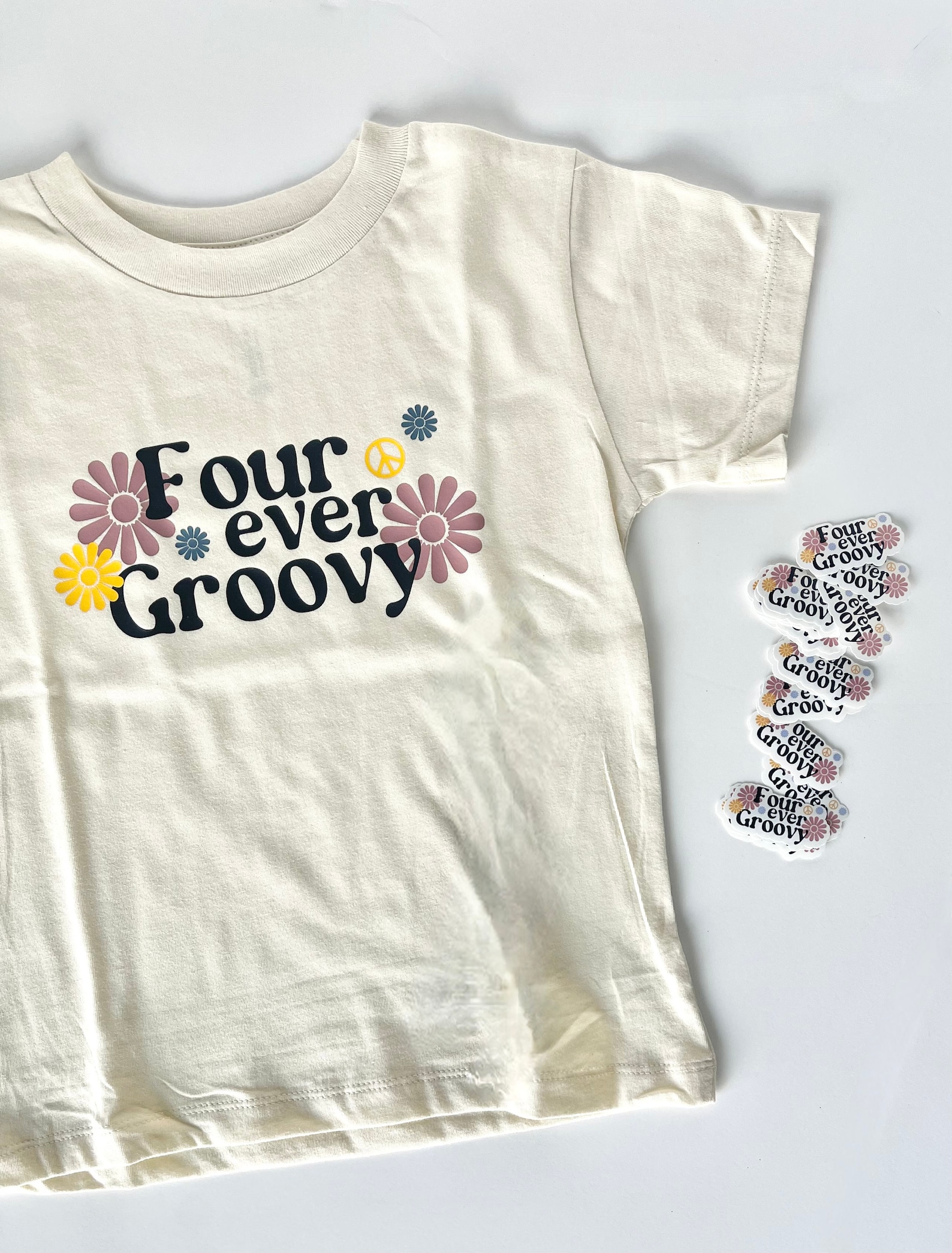 Four Ever Groovy Birthday Outfit Fourth Birthday Outfit - Etsy