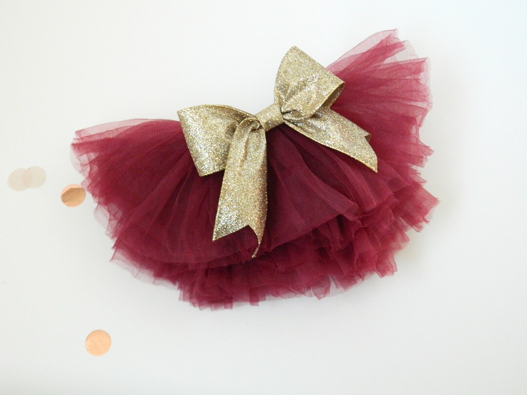 Deep Red Christmas Tutu: Wine Colored Holiday Outfit - Etsy