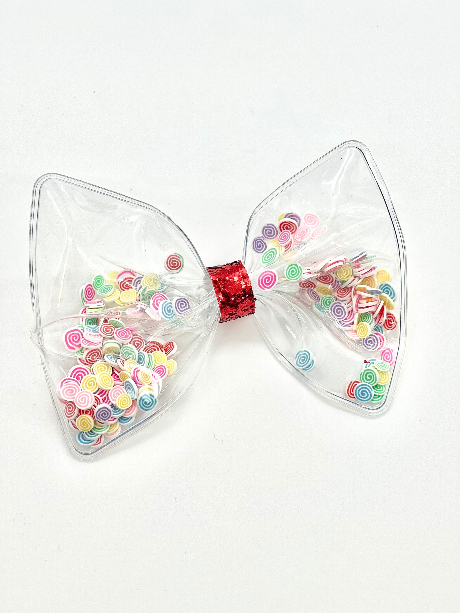 One Tree Fluff Whimsical Oversized Hair Bow Clear Plastic - Etsy