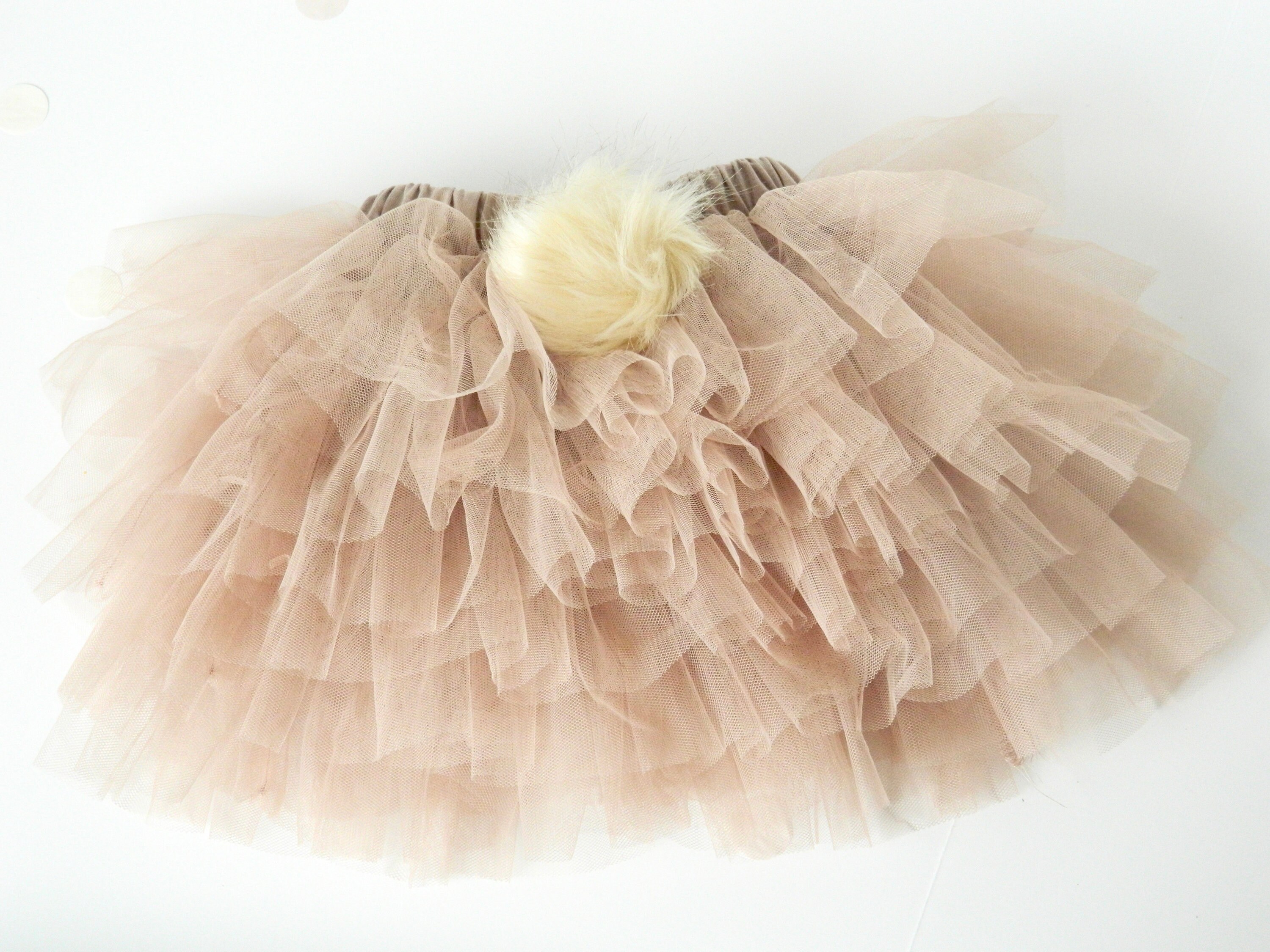 Bunny Cottontail Easter Tan Tutu Coffee Color Tutu With Bunny | Etsy