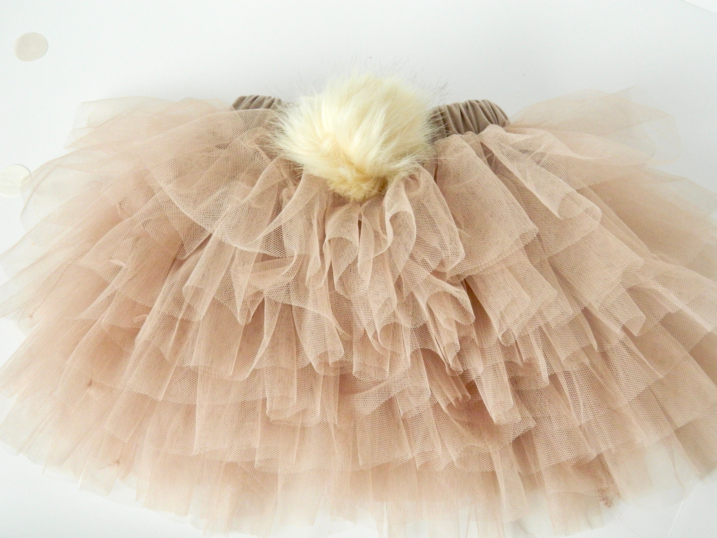 Bunny cottontail Easter Tan tutu Coffee color tutu with bunny | Etsy