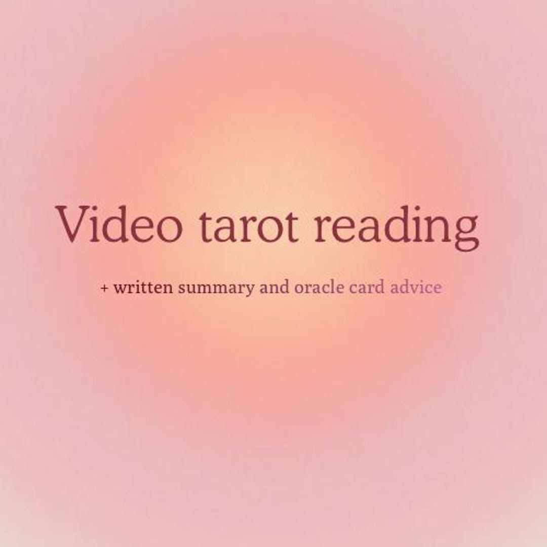 Video Tarot Reading + Written Summary and Oracle Guidance - Etsy