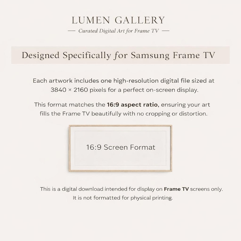 Neutral Plaster Texture Frame TV Art, Beige Abstract (digital Download ...