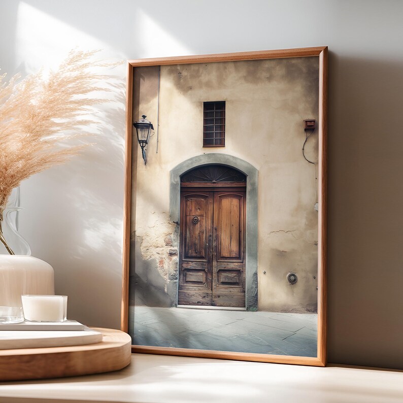 Rustic Tuscan Door Print, Old World Florence Architecture Wall Art ...