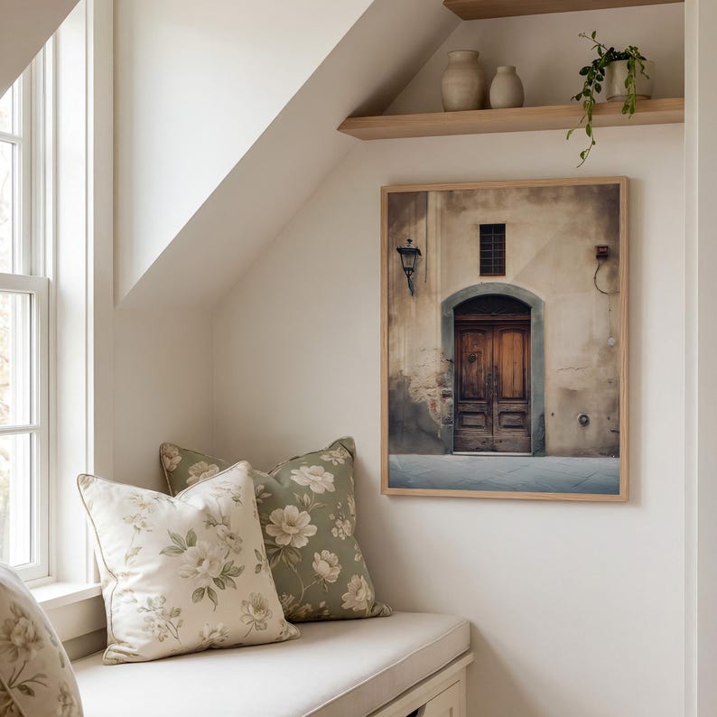 Rustic Tuscan Door Print, Old World Florence Architecture Wall Art ...