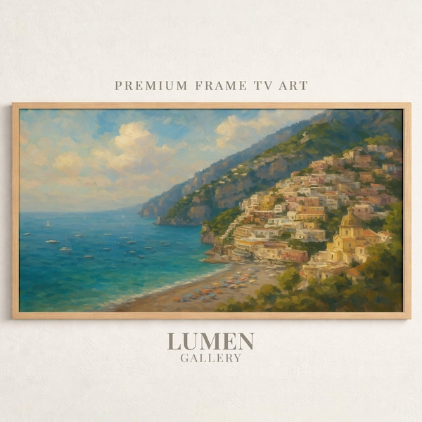 Italian Town Tv Art - Etsy