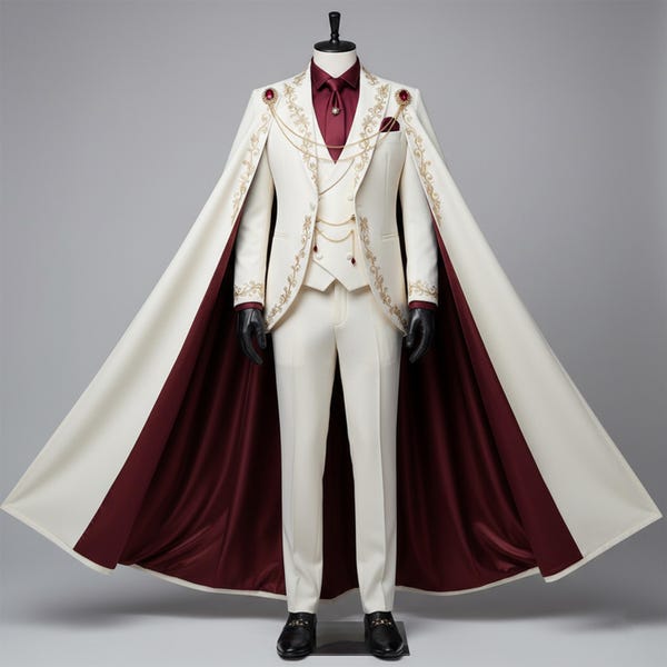 Mens Formal Cape Suit - Etsy