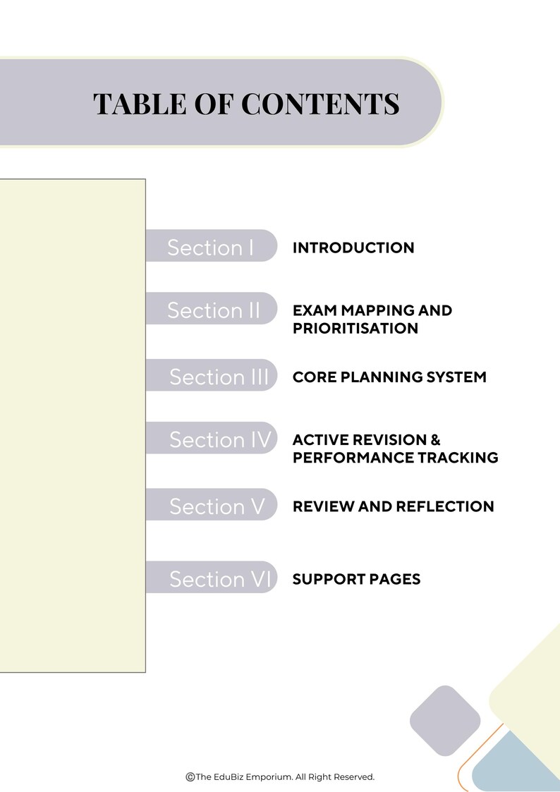 Exam Revision Power Planner - Etsy UK