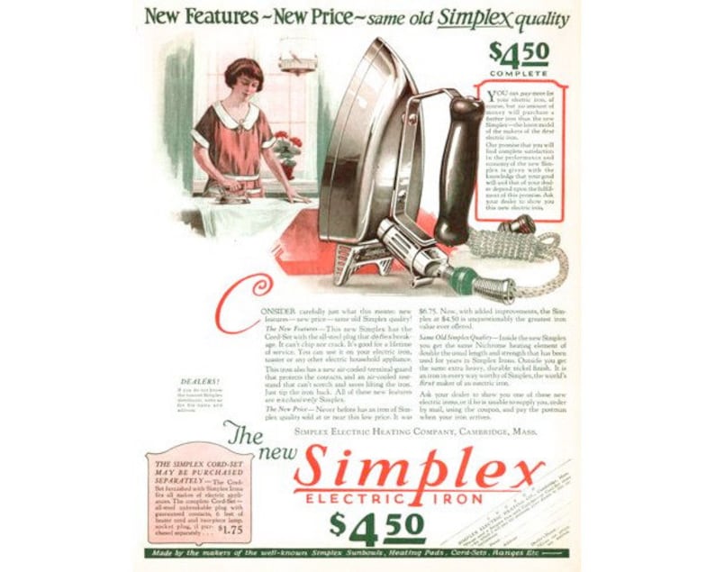 Instant Download Printable Art, Simplex, Electric Iron, Laundry Room ...
