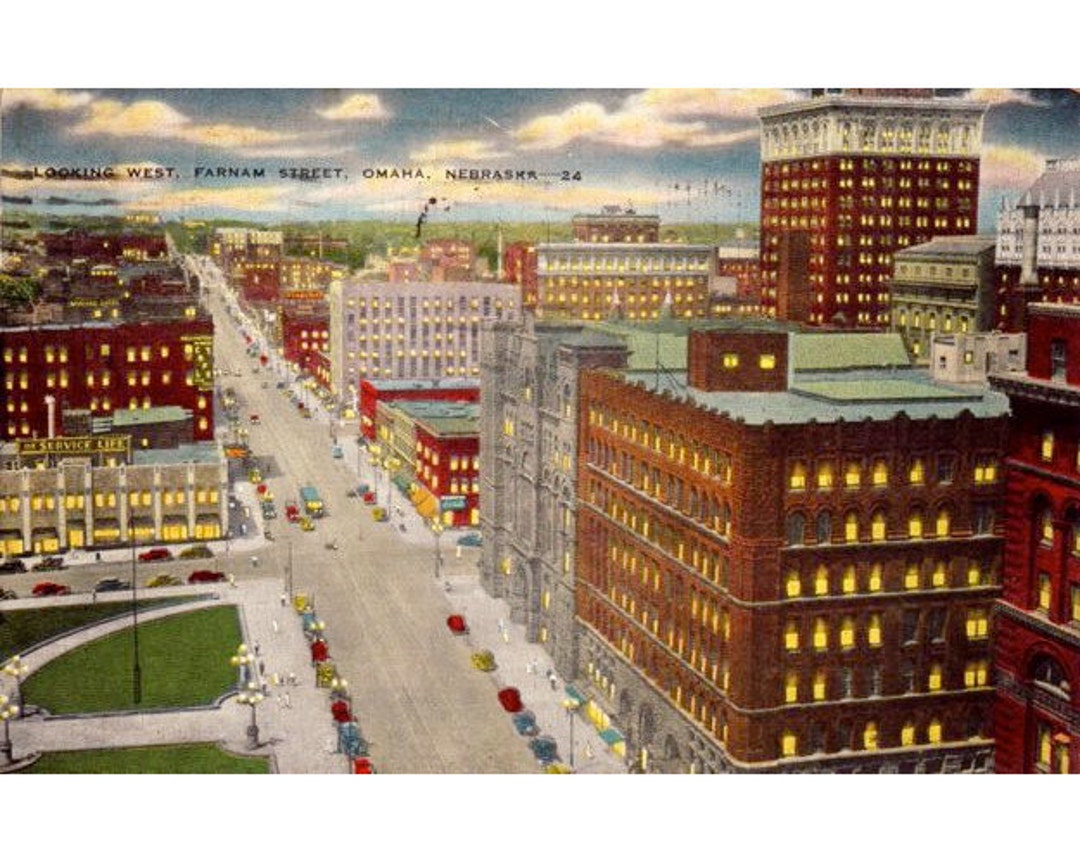 Instant Download Printable Art, Omaha, Nebraska, Farnam Street ...