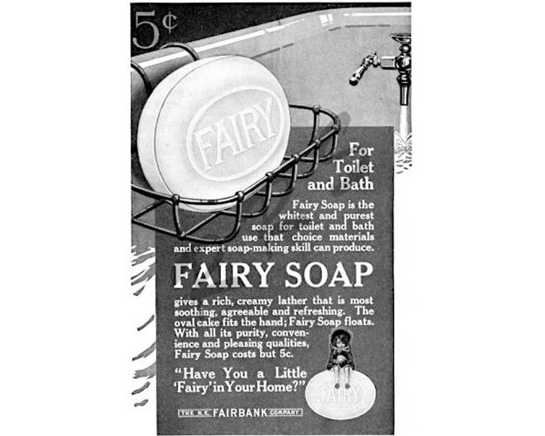 1915 Fairy Soap, Instant Download Printable Art, Vintage Soap Ads ...