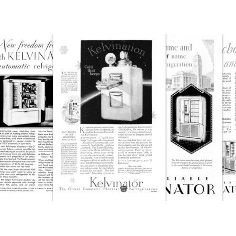 Vintage Kelvinator Refrigerator - Etsy