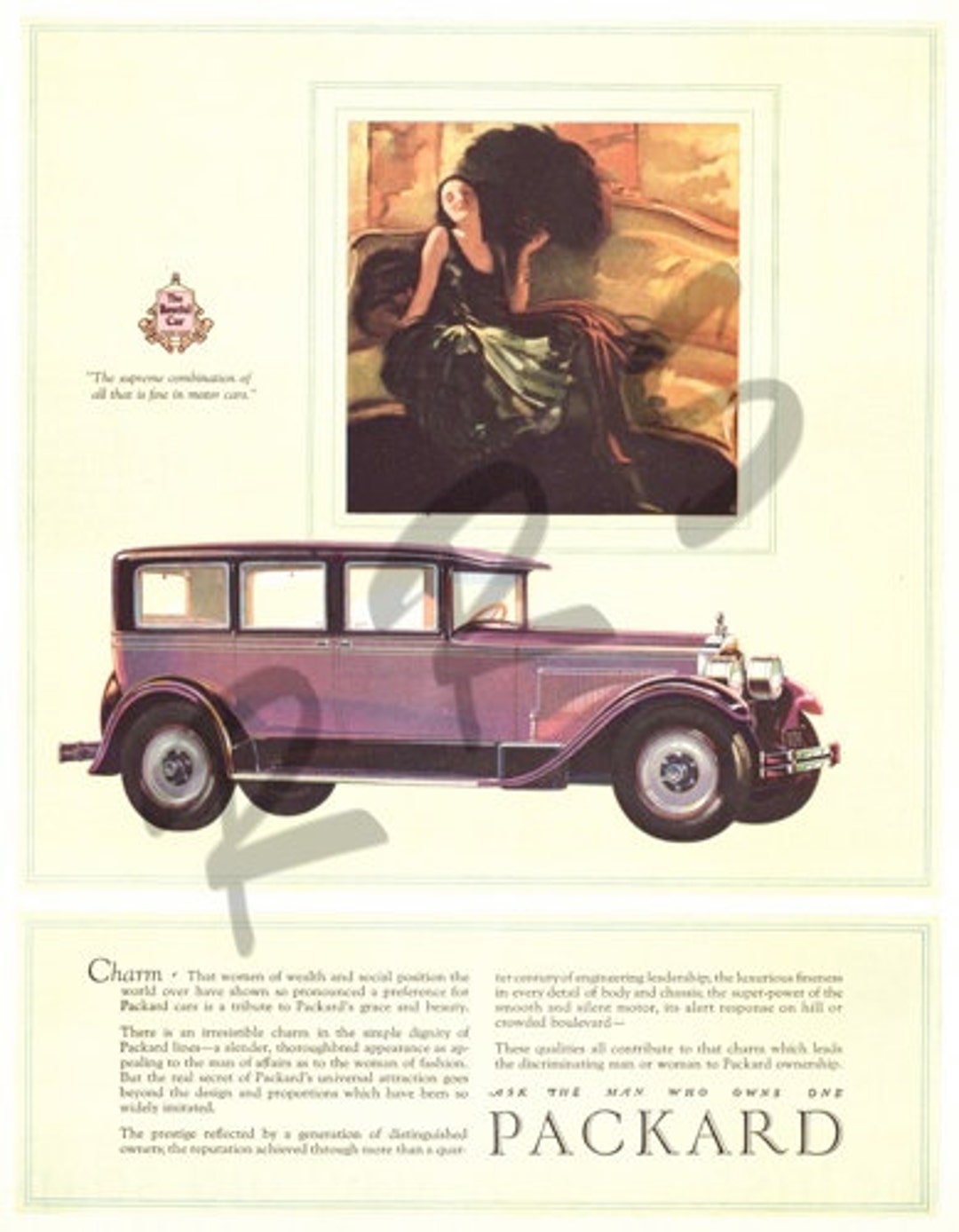 Instant Download Printable Art, Packard, Classic Car, Wall Art Decor ...