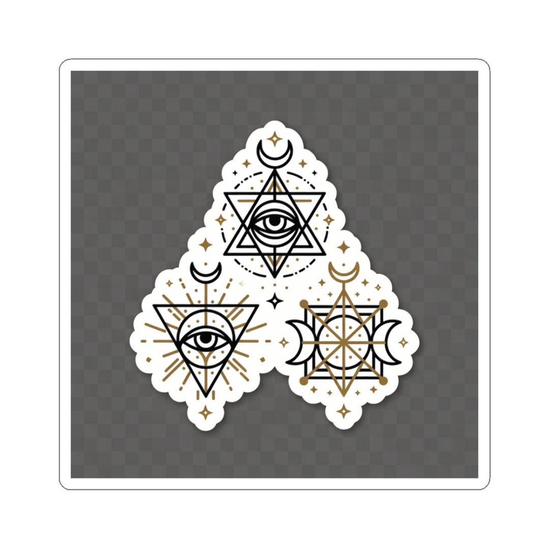 Mystic Eye Geometric Sticker | Kiss-cut Sticker - Etsy