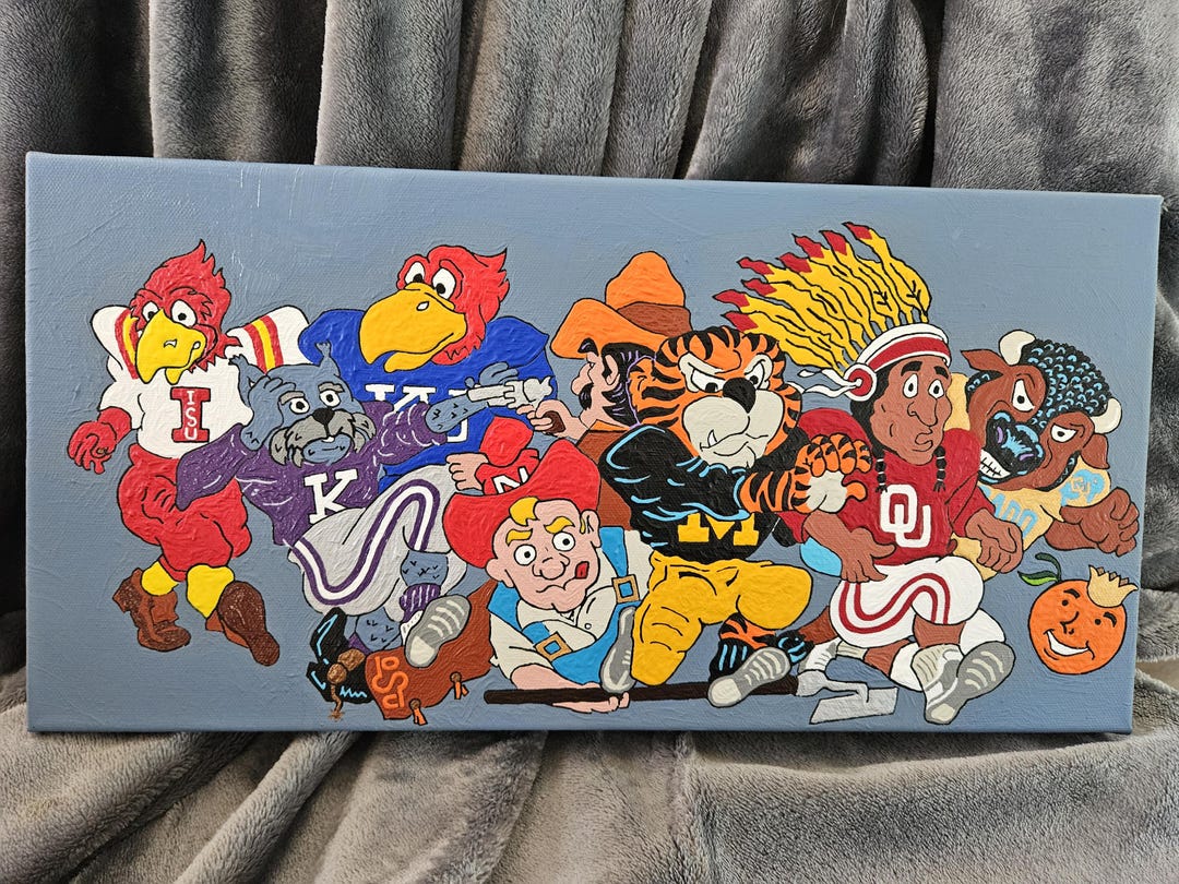 Big Eight Mascots Print - Etsy