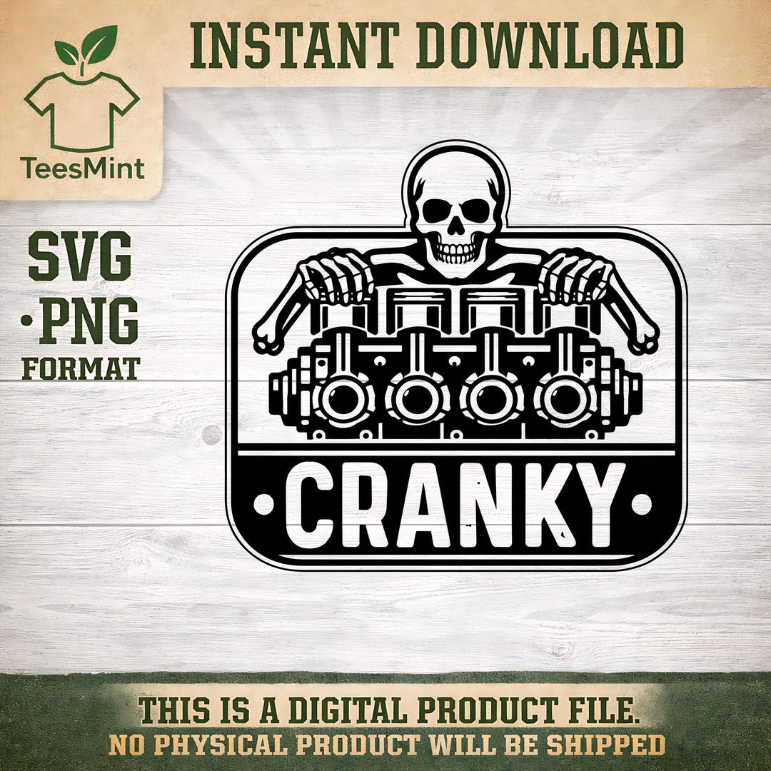 Cranky Skeleton SVG PNG | Grumpy Skeleton Design | Funny Skeleton ...