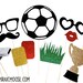 Soccer Photo Booth Prop Set 10 Piece Set Birthdays | Etsy