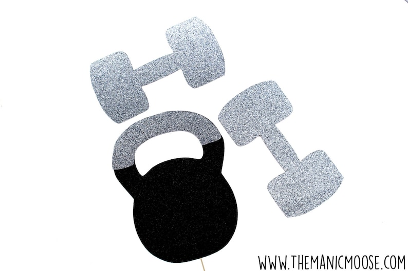 Workout Photo Booth Props Set of 3 Exercise Props - Etsy