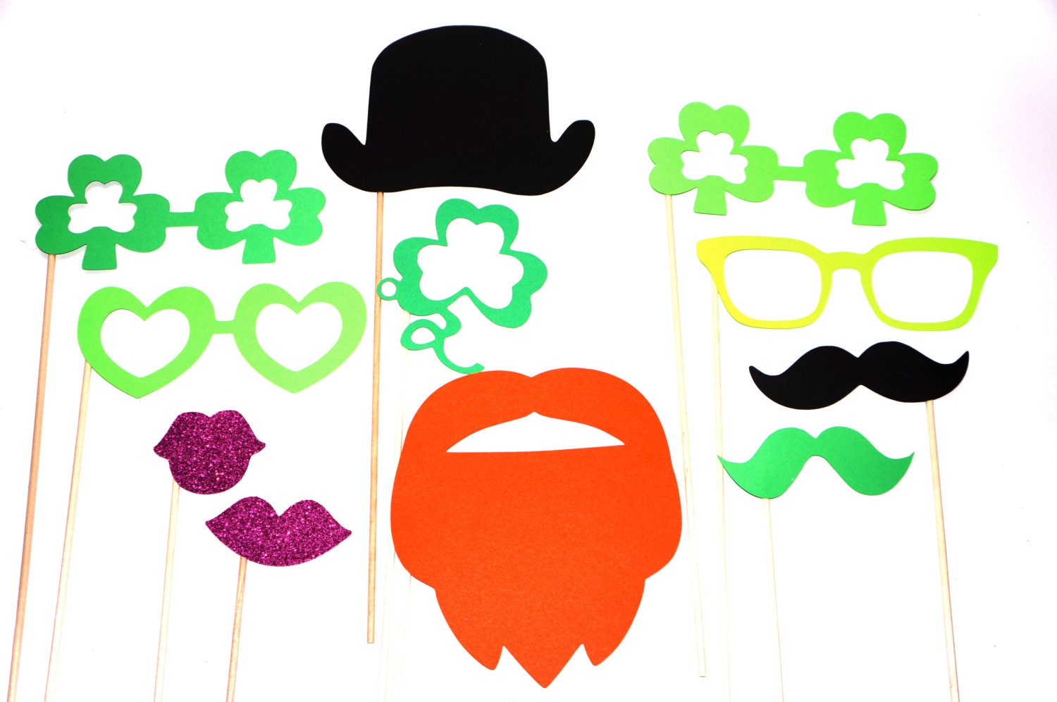 St. Patricks Day Photo Props - 11 Piece Prop Set - St Pattys Day Props ...