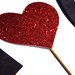 Photo Booth Props I Love You 3 Piece Set GLITTER Photobooth Props Great ...