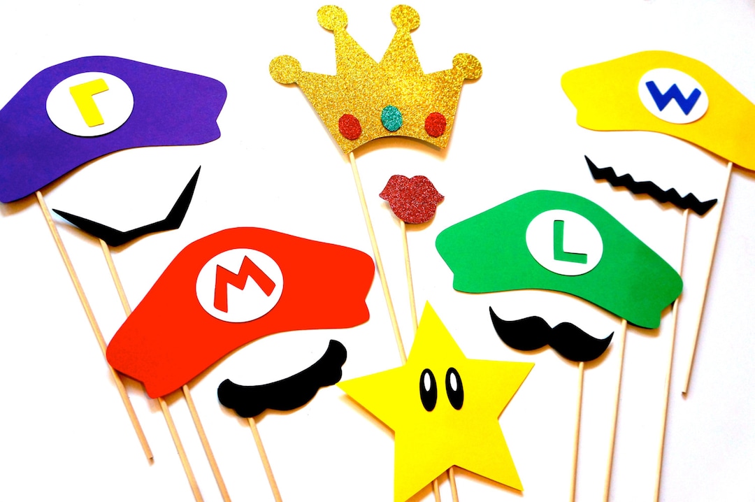 Video Game Themed Photo Booth Props - Set of 11 Props - Etsy