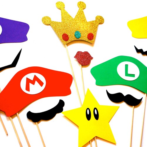Video Game Themed Photo Booth Props Set of 11 Props - Etsy