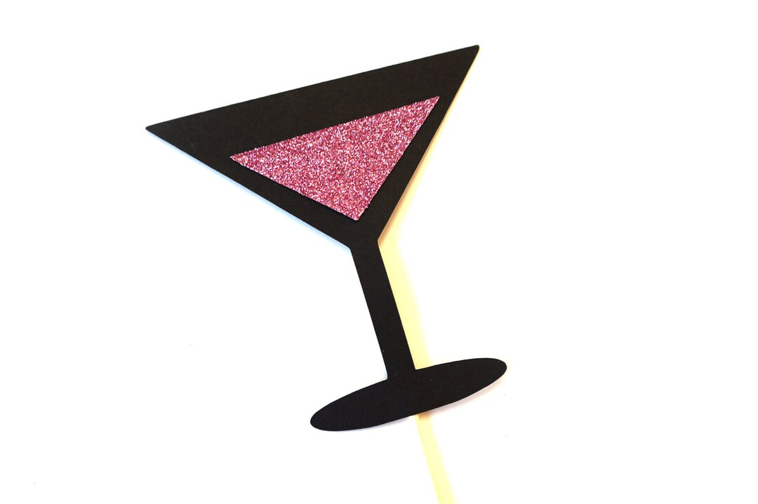 Photo Booth Props - Cosmopolitan Photo Prop - GLITTER Photobooth Prop ...