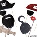 Photo Booth Props DELUXE Pirate Prop Set 8 Props on a Stick Birthdays ...