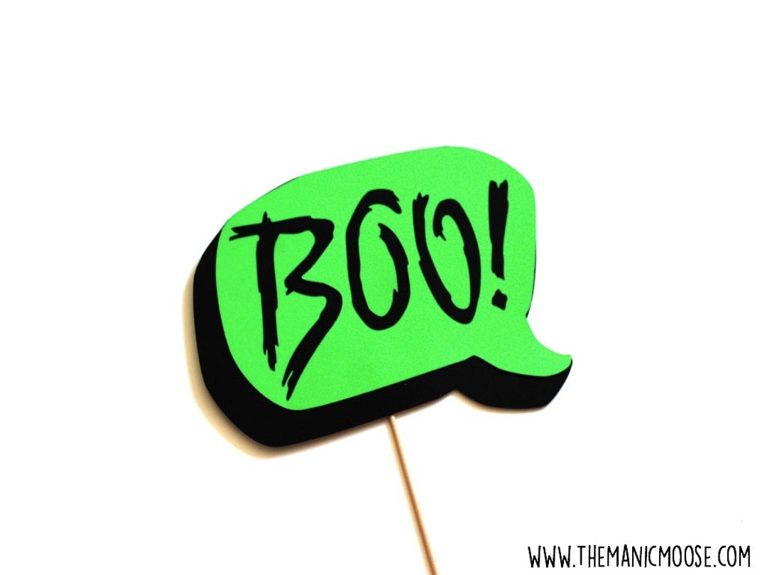 BOO Photo Prop ~ Photo Booth Props ~ Halloween Sign - Etsy