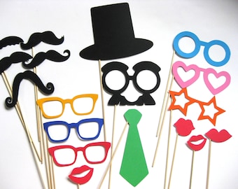Photo Booth Props Best Wedding 40 Piece Photo Props Set Photobooth ...