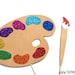 Photo Booth Props - Paint Palette and Paint Brush - Set of 2 Photobooth ...