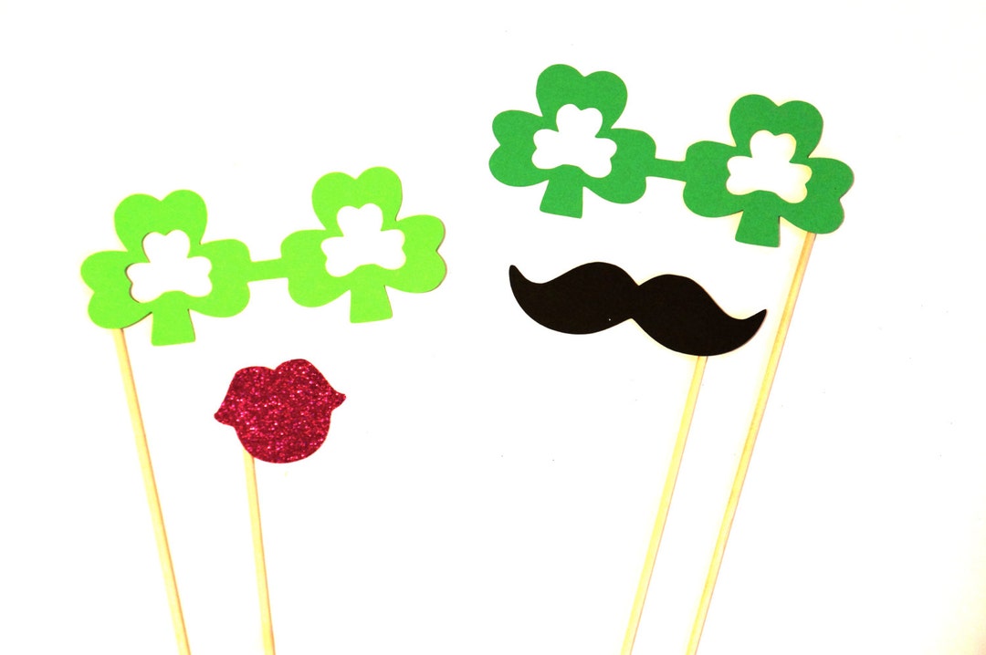 St. Patrick's Day Photo Booth Props - 4 Piece Prop Set - Irish ...