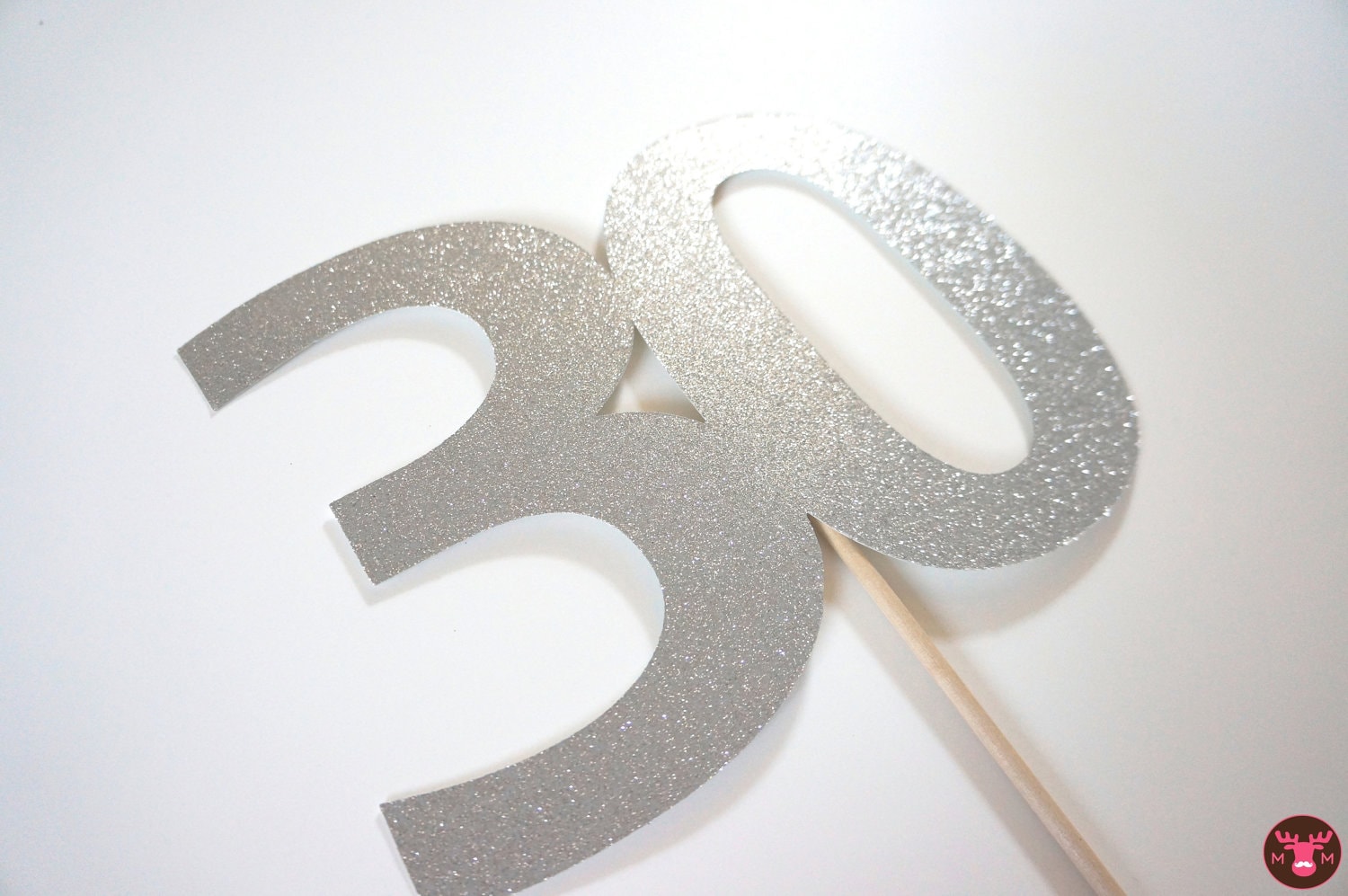 Photo Booth Props GLITTERY 30 on a Stick You Choose Color - Etsy