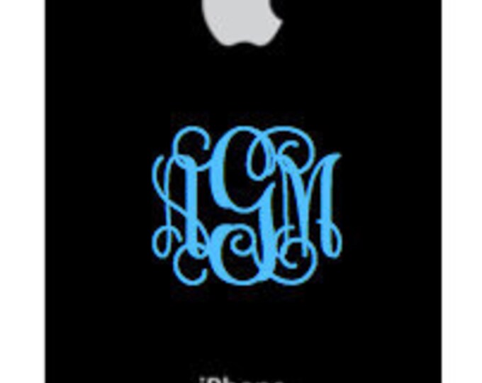IPhone Monogram 2 Inch Decal Ships Fast - Etsy