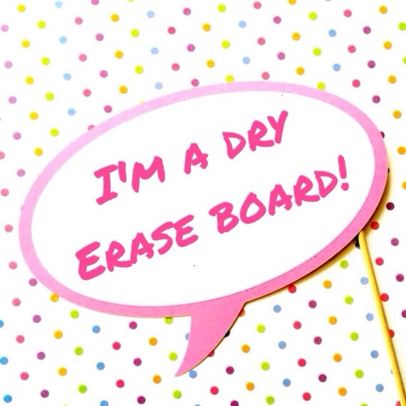 Dry Erase Photo Booth Prop Dry Erase Bubble Prop You | Etsy