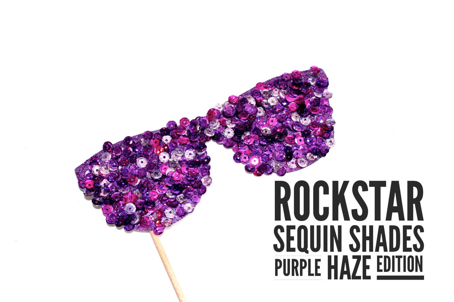 Photo Booth Props Rockstar Sequin Glitter Sunglasses - Etsy