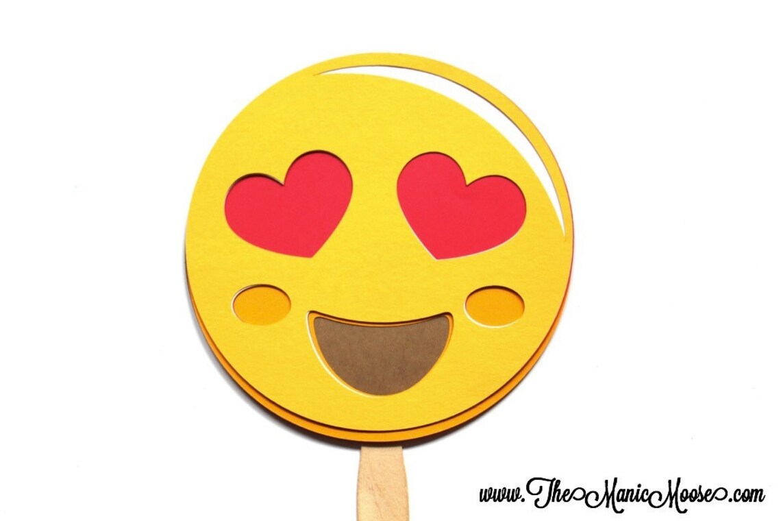Photo Booth Props Set of 3 Large Emoji Photo Booth Props | Etsy