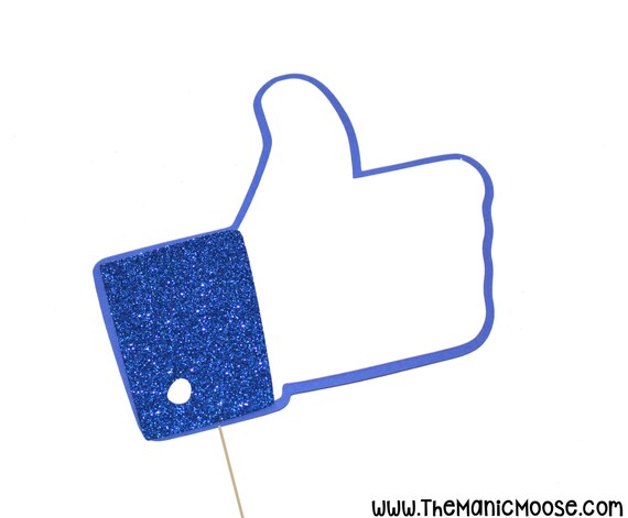 Photo Booth Props Thumbs up GLITTER Photobooth Prop - Etsy