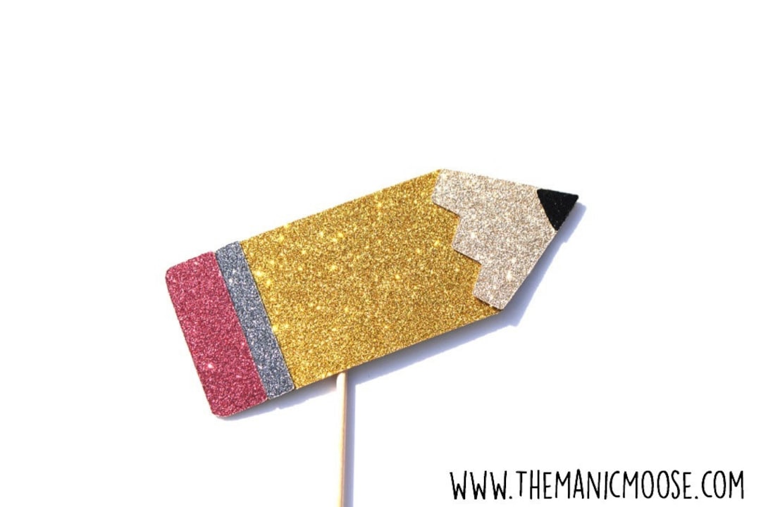 Pencil Photo Booth Props ~ Glitter Photo Booth Props - Etsy