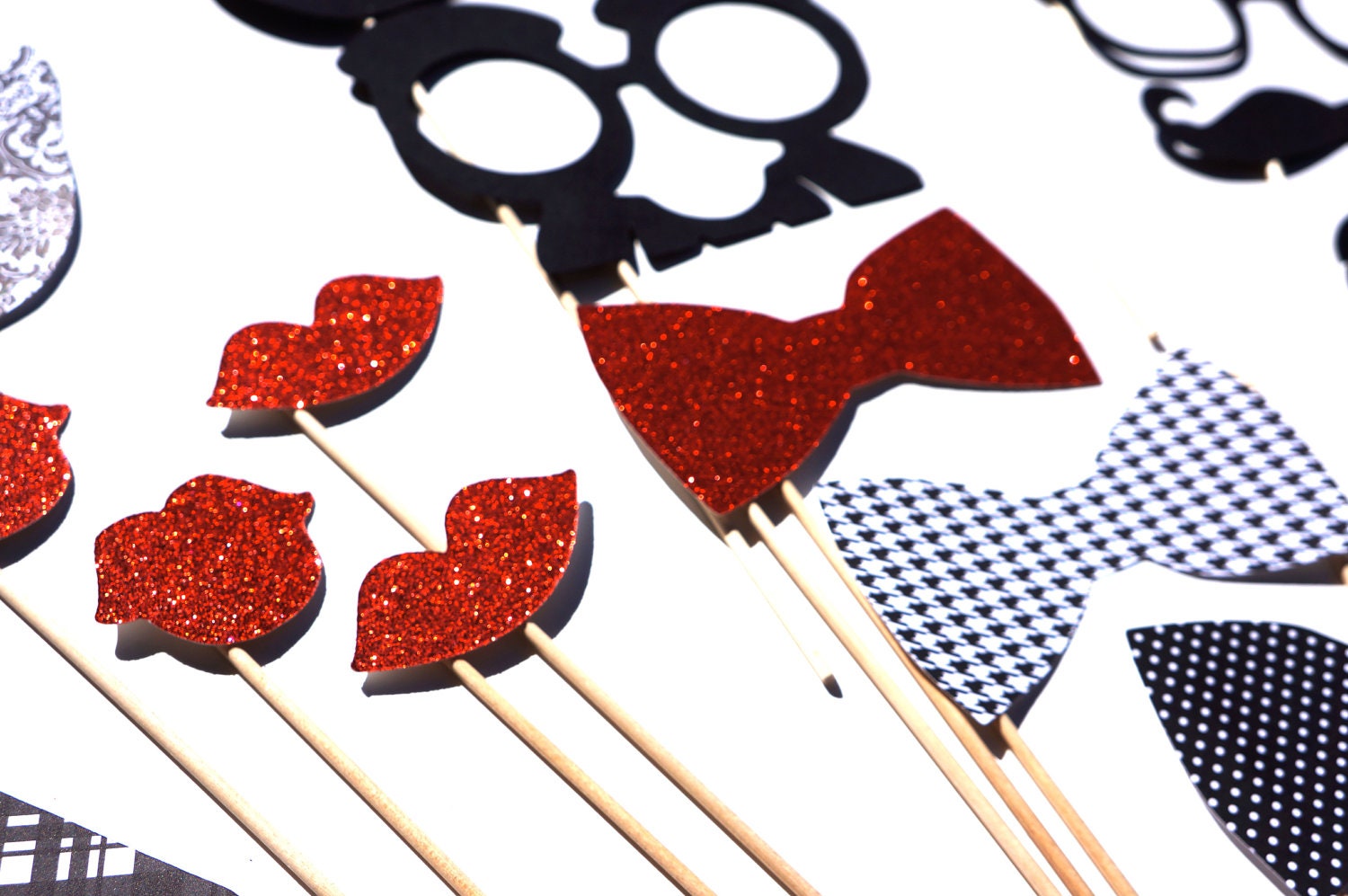 Valentine's Day Photo Booth Props 20 Piece Set - Etsy