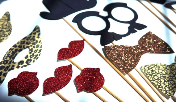 Vintage Wedding Photo Booth Props 20 Piece Set Birthdays - Etsy