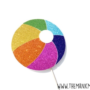 Beach Ball Photo Booth Props - Large GLITTER Beach Ball Prop - Etsy