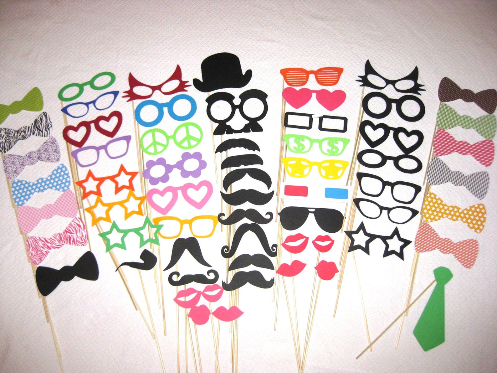 Photo Booth Props Ultimate Party 62 Piece Set Photobooth - Etsy