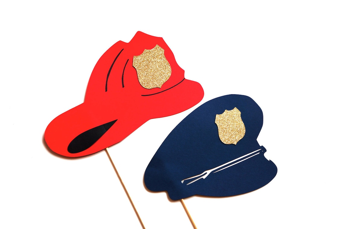 GLITTER Photo Booth Props Set of 2 Hat Props on a Stick - Etsy