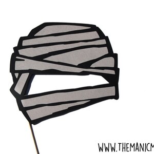 Halloween Photo Booth Props - Halloween Party Props - Mummy Mask - Etsy